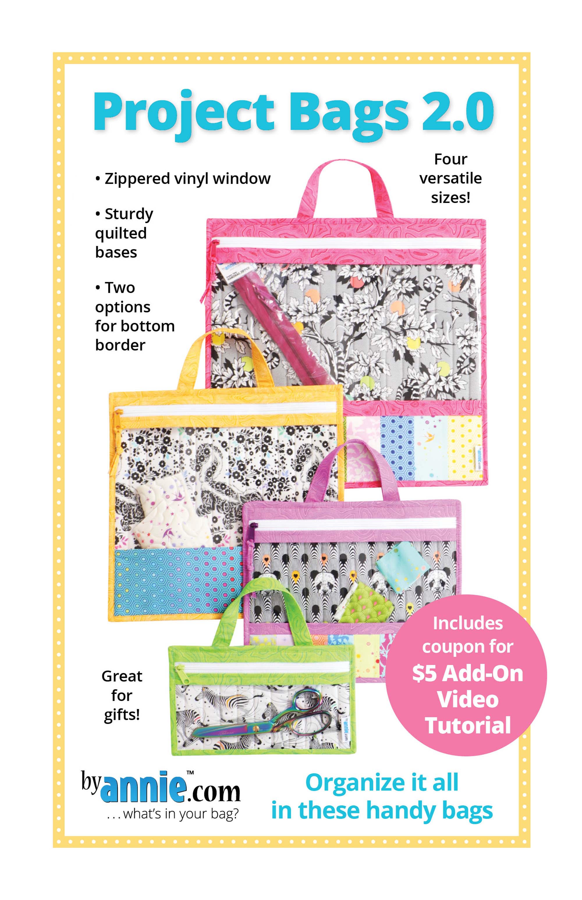 Patterns by Annie Project Bags 2.0 – A Notion to Sew